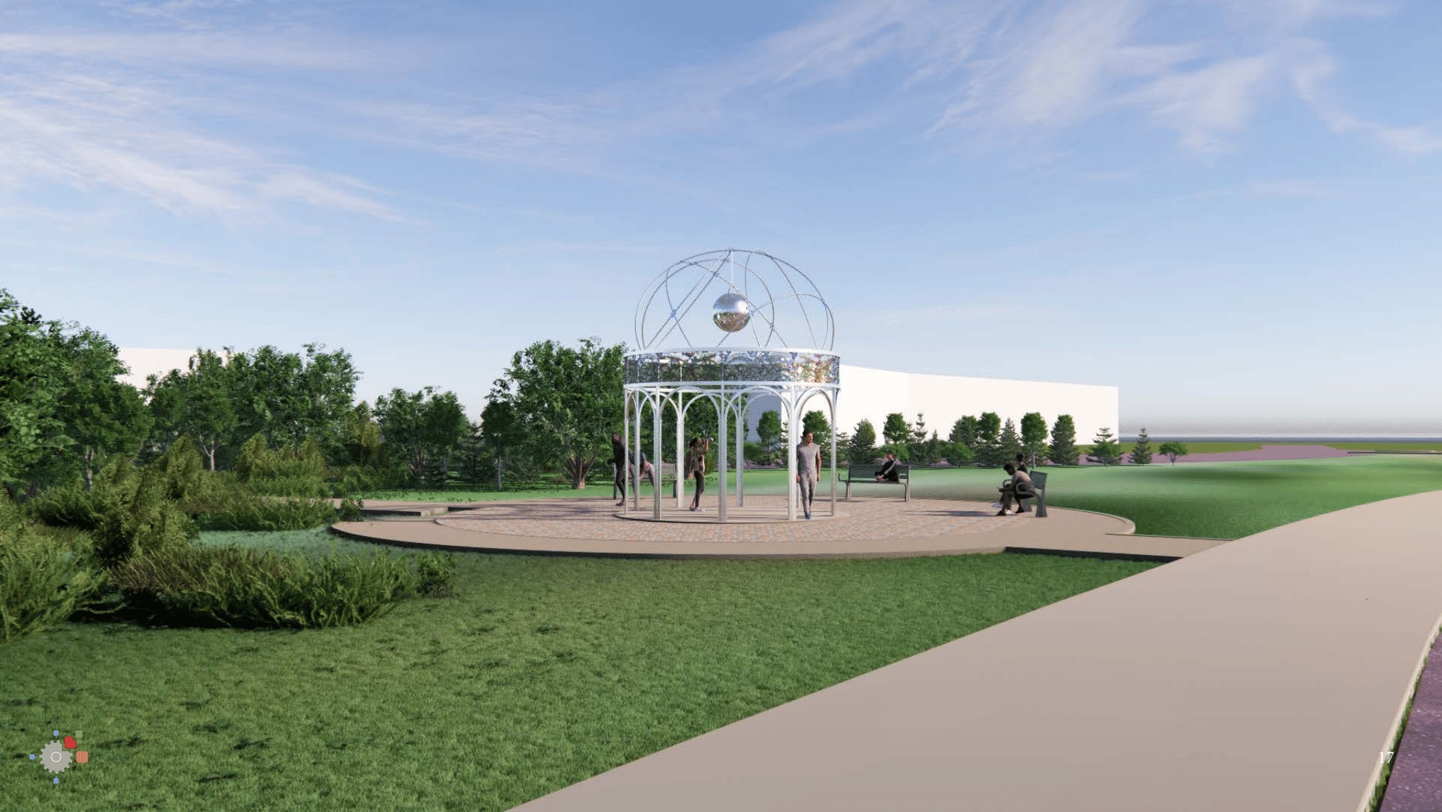 Artist creates ‘eye’ pavilion for Lawrence police headquarters, seeks ...